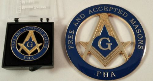 Freemason Prince Hall Lapel Pin & Cut-Out Car Emblem Package – Mason ...