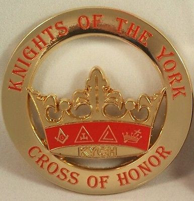 Freemason Knights of the York Cross of Honour (KYCH) Car Emblem & Lape ...