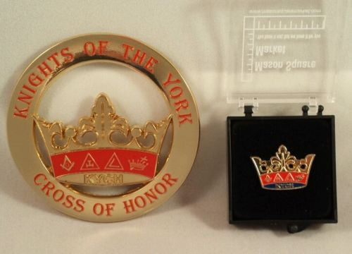 Freemason Knights of the York Cross of Honour (KYCH) Car Emblem & Lape ...