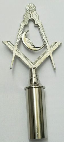 Freemason Masonic Junior Deacon Pole Topper in Silver Tone – Mason ...
