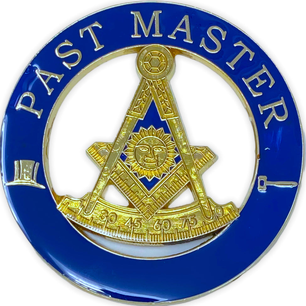 Past Master Cut-Out Car Emblem with Square – Mason Square Market