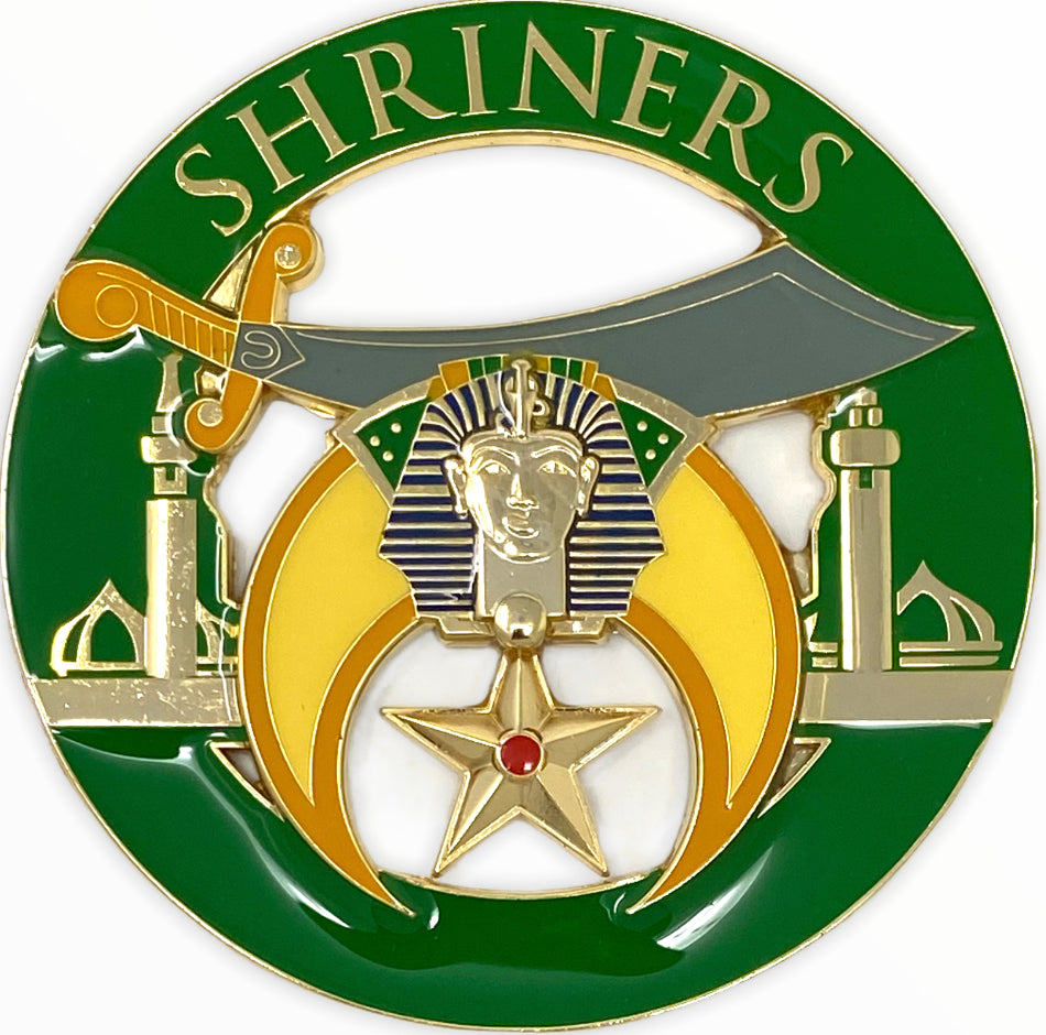 Shriners Green Cut-Out Car Emblem – Mason Square Market