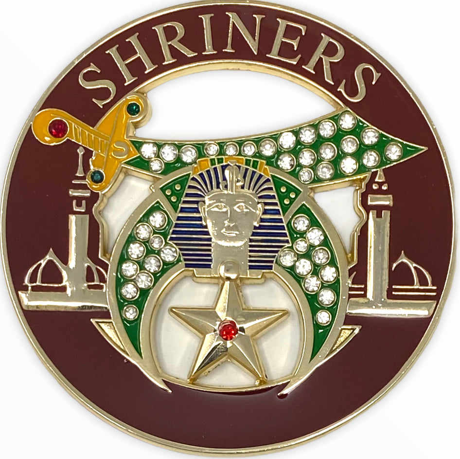 Shriners Brown Jeweled Cut-Out Car Emblem – Mason Square Market