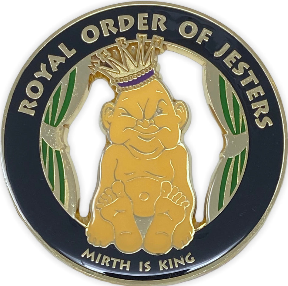 Royal Order of Jesters Car Emblem Black and Gold – Mason Square Market
