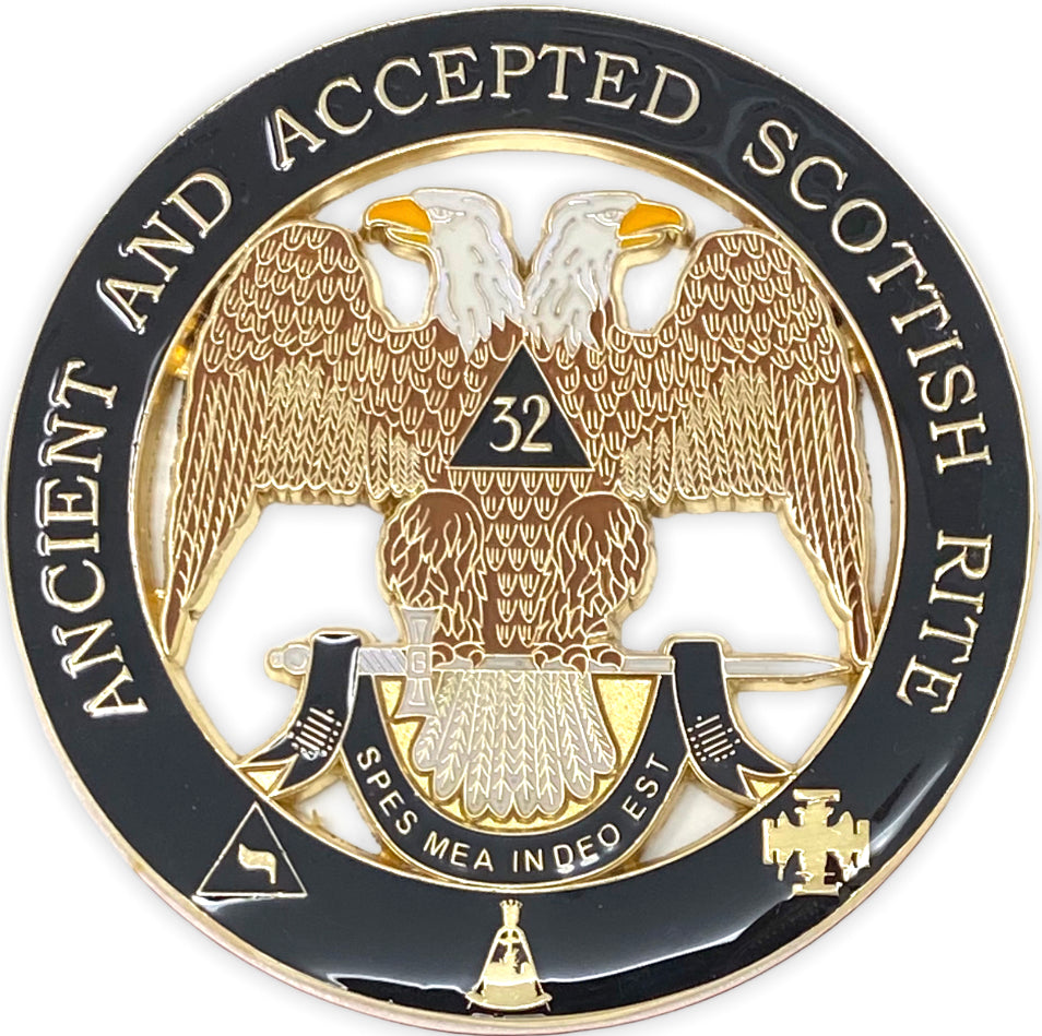 Scottish Rite Ancient and Accepted 32nd Degree Car Emblem – Mason ...