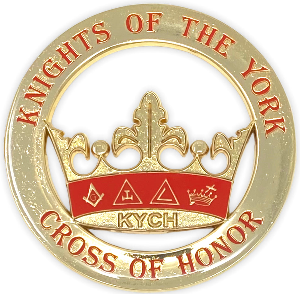 Freemason Knights of the York Cross of Honour (KYCH) Car Emblem – Mason ...