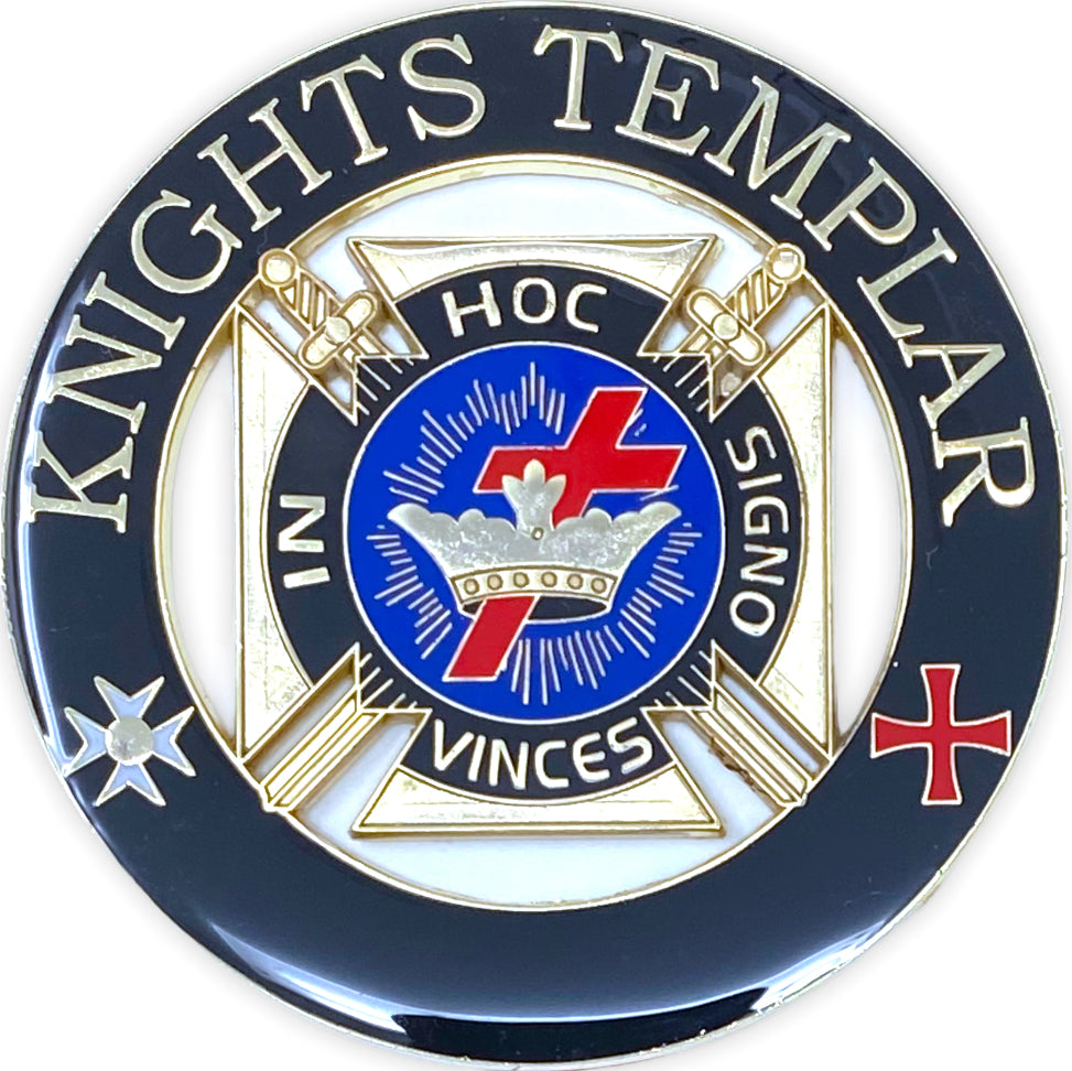 Knights Templar Cut-Out Car Emblem – Mason Square Market