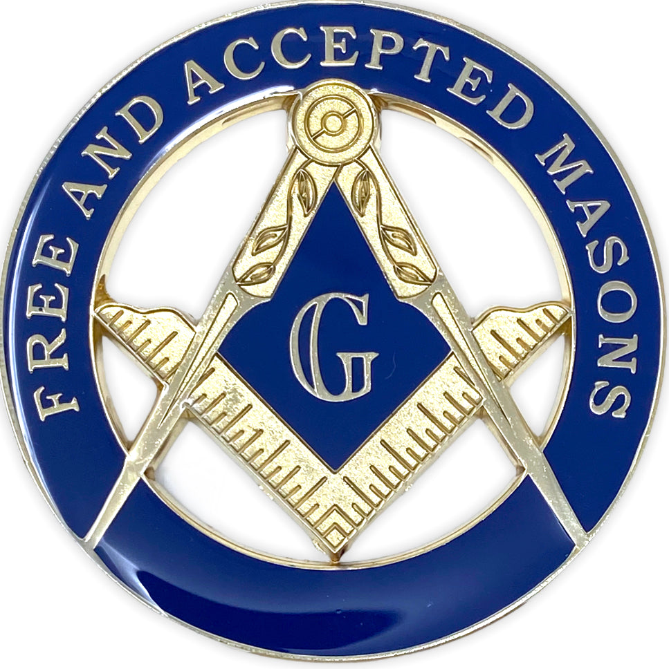 Freemason Free and Aceepted Masons Cut Out Car Emblem – Mason Square Market