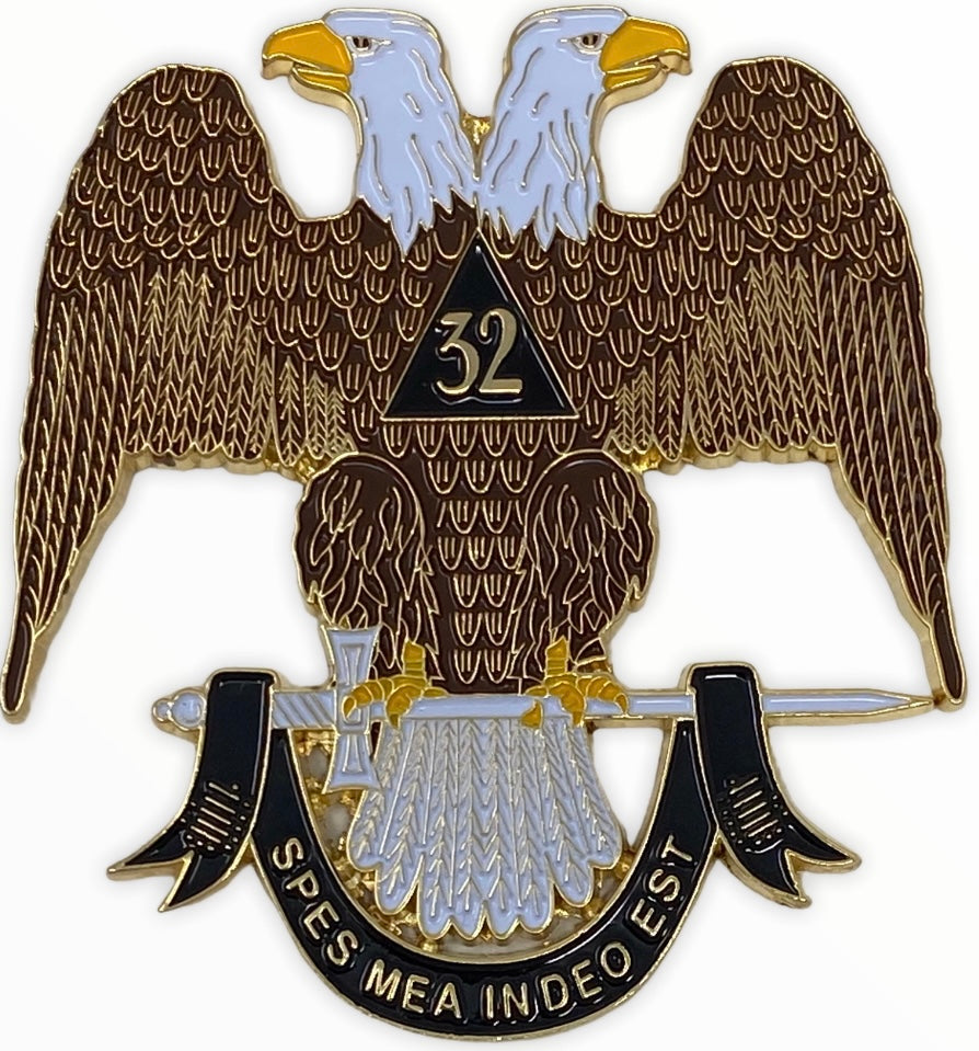 Scottish Rite 32nd Degree Masonic Car Emblem – Double-Headed Eagle | 3 ...